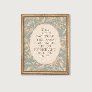 This is the Day, Psalm 118:24 Print | Christian Wall Art, Bible Verse ...