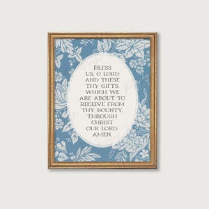 Meal Prayer, Blessing Print | Bless This Food, Dinner Blessing ...