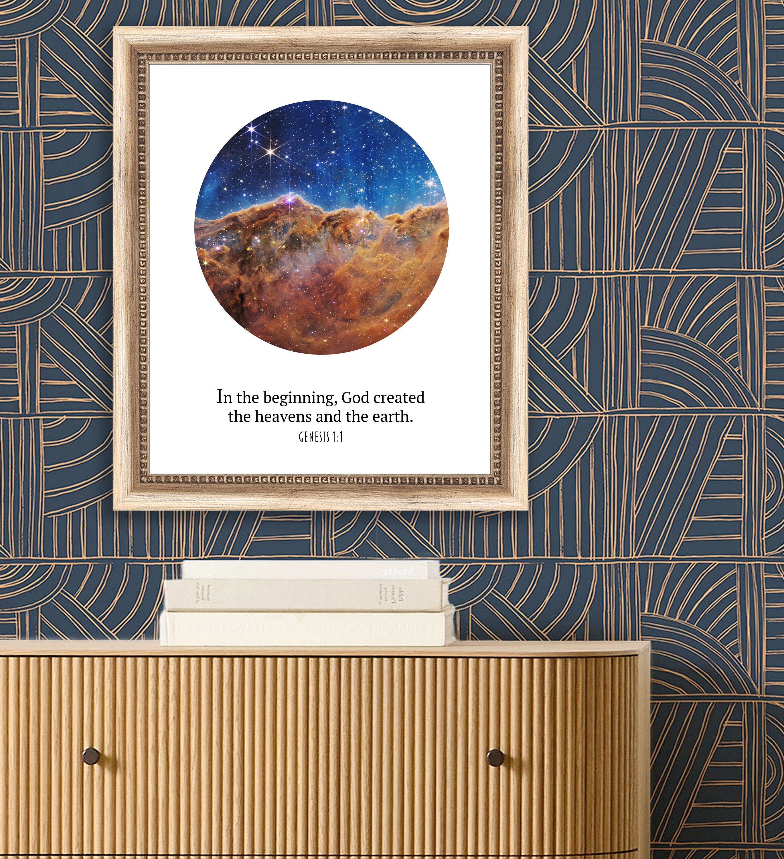 Genesis 1:1 Printable Bible Verse Wall Art Scripture Wall Art in the ...