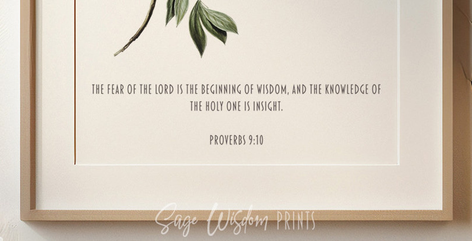 Proverbs 9:10 Printable Bible Verse Wall Art | Vintage Birds | Fear of ...