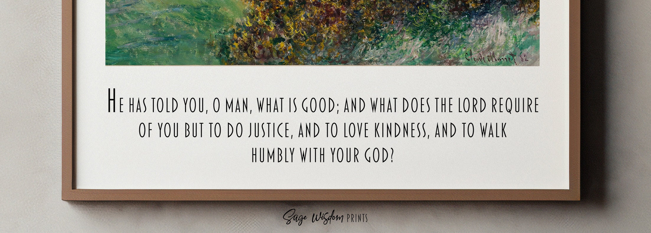 Micah 6:8 Printable Bible Verse Wall Art Scripture Wall Art Walk Humbly ...
