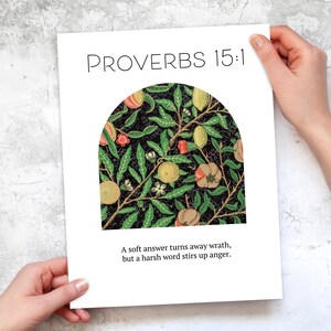 Proverbs 15 | Christian Wall Art | Bible Verse, Scripture Decor With ...
