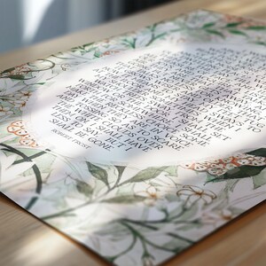 Robert Frost Poem: "sound of Trees" | William Morris Floral Poetry Wall ...