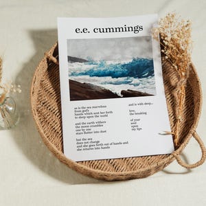 Ee Cummings Poem Printable | as is the Sea Marvelous | Poetry ...
