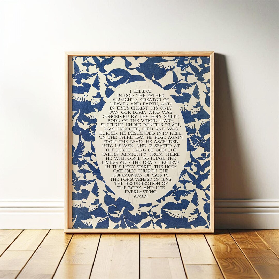 Apostles Creed Print | Christian Wall Art, Catholic Liturgy | God the ...