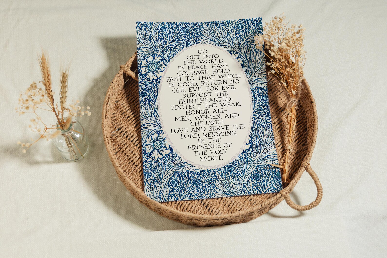 Benediction Print | Based on Romans 12 | Christian Wall Art, Vintage ...
