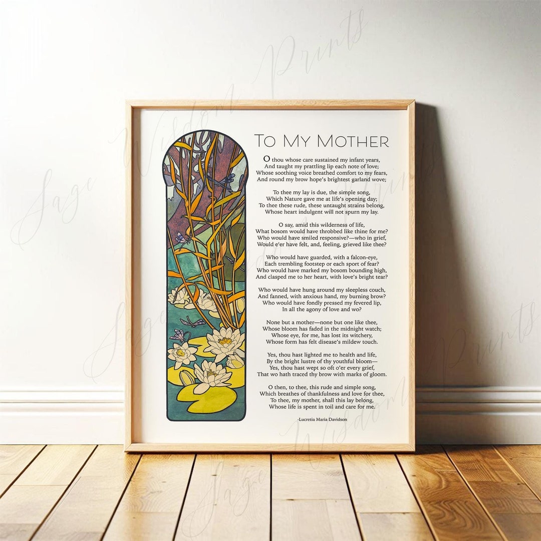 Mothers Day Poem for Mom | Thoughtful, Keepsake Poetry Gift for Mother ...