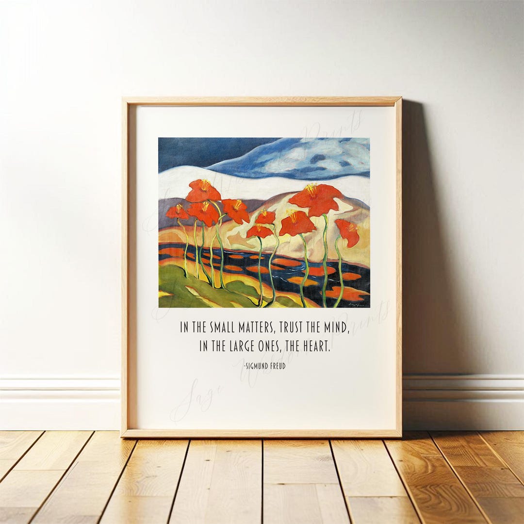 Sigmund Freud Quote | Trust the Heart | Psychology Wall Art for ...