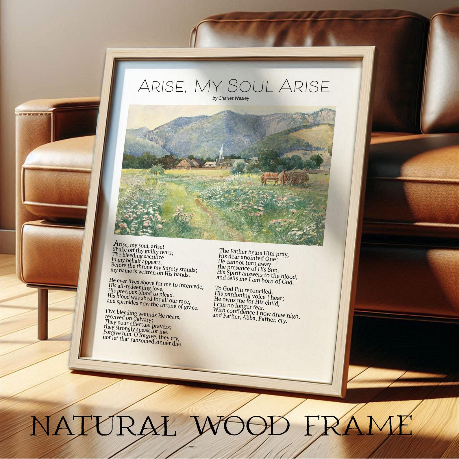 Arise My Soul Arise Hymn Wall Art | Christian Hymn Print, Religious ...