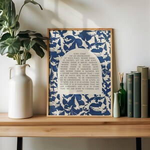 The Prayer of St Francis Print | Christian Wall Art, Catholic Decor ...