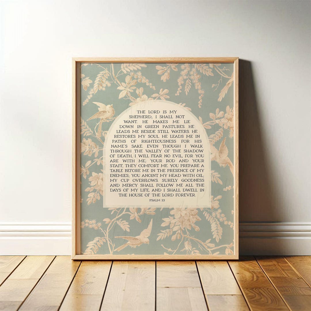 Psalm 23 Art: "lord is My Shepherd" | Christian Wall Art, Bible Verse ...