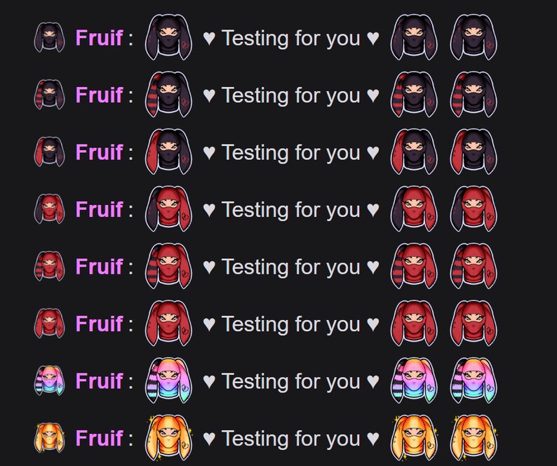 8 Sub/bit Twitch Badges Ski Mask Bunny Goth Red Baddie Instant Download ...