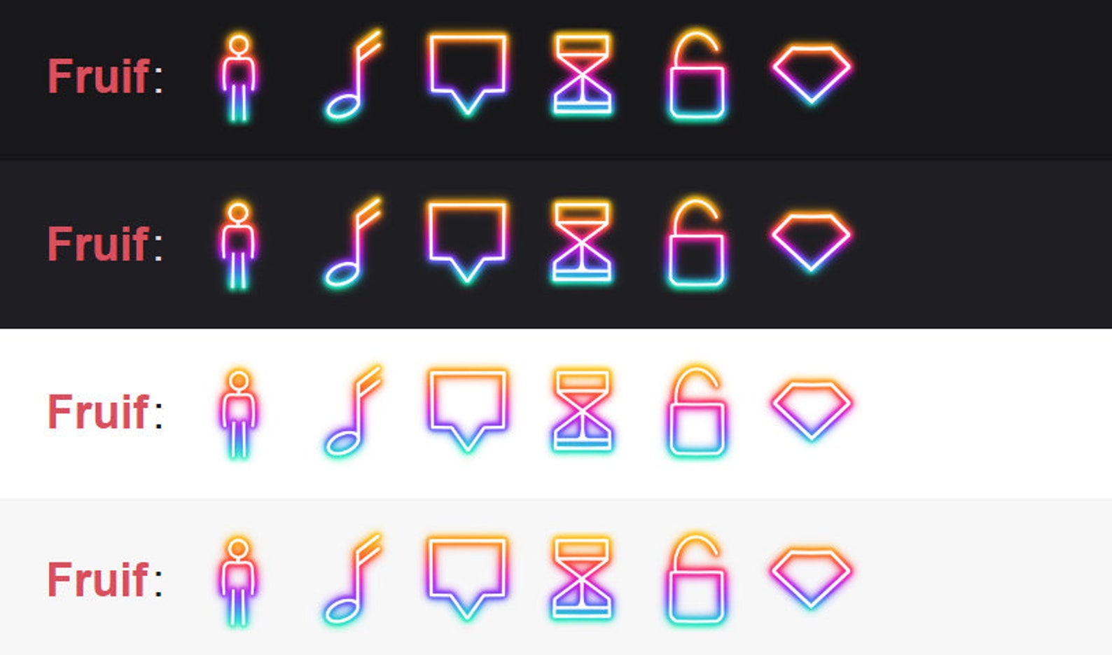 12 Twitch Channel Point Redeem Icon Pack Instant Upload Neon Rainbow ...