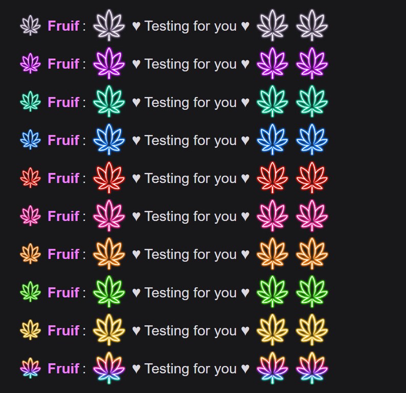 10 Sub/bit Twitch Badges Neon leaf Instant Download Adult Weed Leaf ...