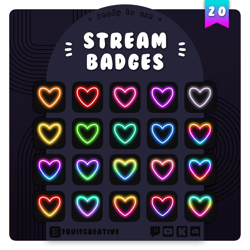 Sub Badges 20 - Etsy