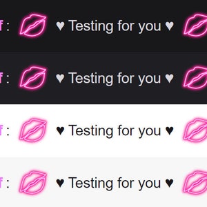 Twitch Channel Point Red Lips Emoji Cute Stream Decoration Neon Glow ...