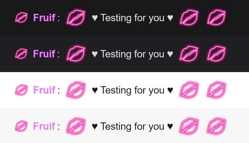 Twitch Channel Point Red Lips Emoji Cute Stream Decoration Neon Glow ...