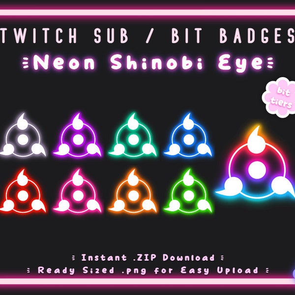 Anime Eye Badge Twitch - Etsy