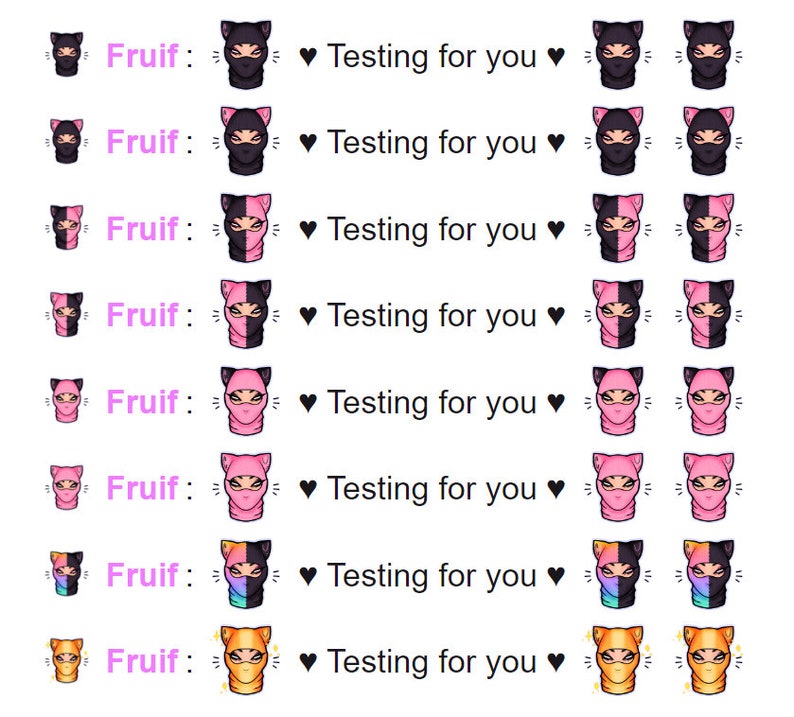 8 Sub/bit Twitch Badges Balaclava Kitty Goth Pink Baddie Cute Emo Icons ...