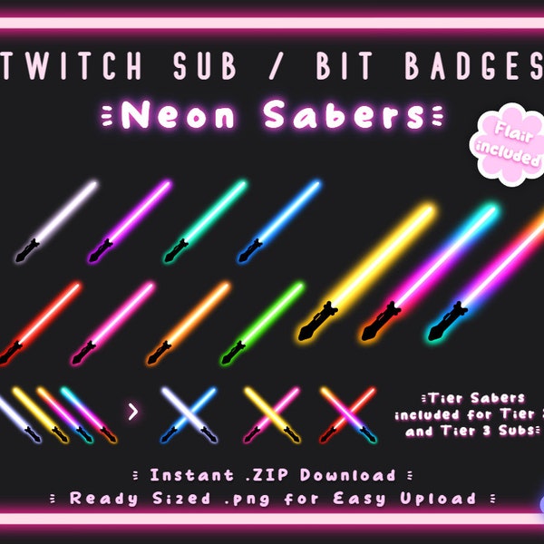 Kick Sub Badges Etsy