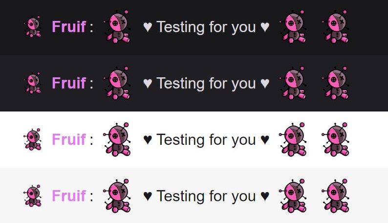 Twitch Channel Point Pink Voodoo Doll Cute Stream Decoration Witchy ...