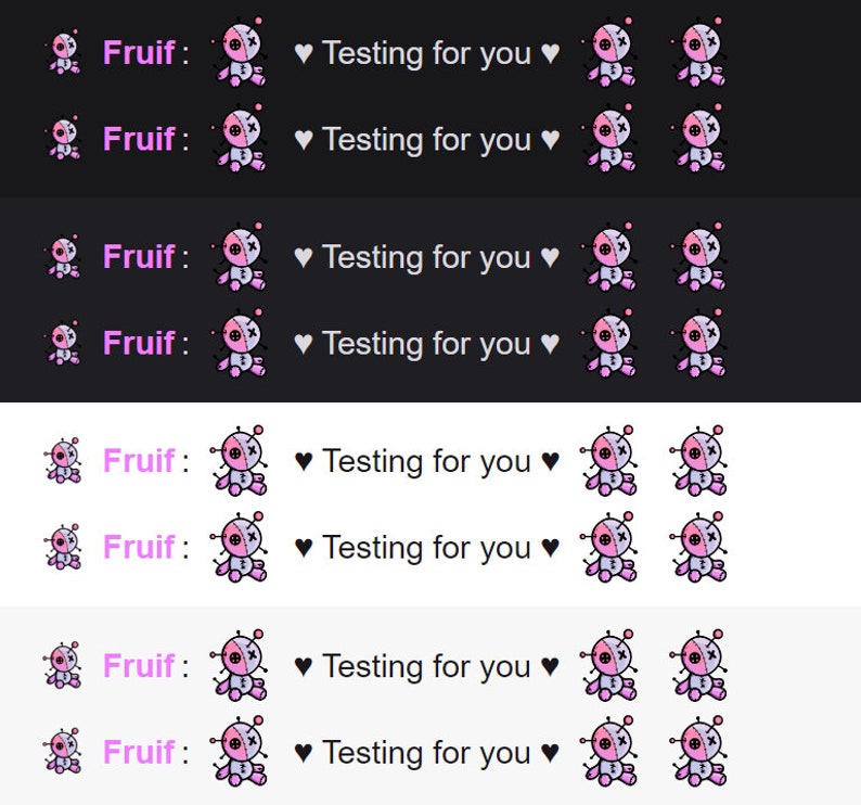 Twitch Channel Point Pink Voodoo Doll Cute Stream Decoration Witchy ...