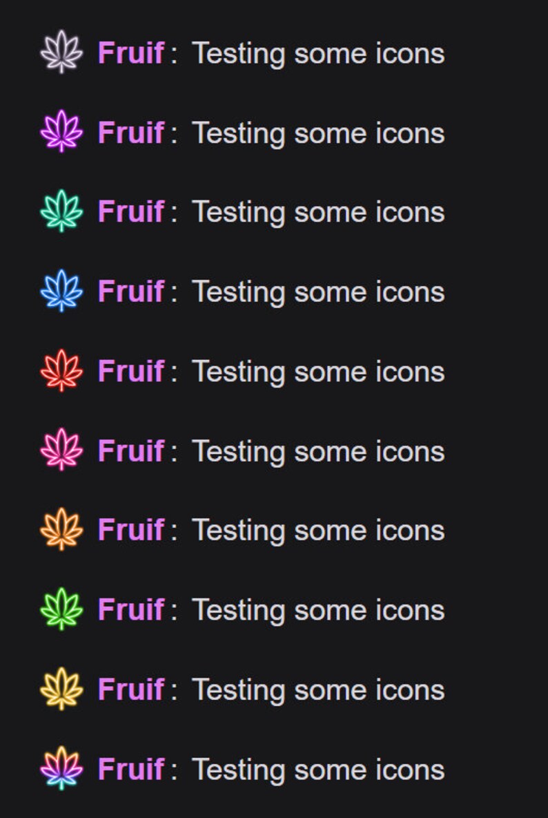 10 Sub/bit Twitch Badges Neon leaf Instant Download Adult Weed Leaf ...