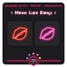 Twitch Channel Point Red Lips Emoji Cute Stream Decoration Neon Glow ...