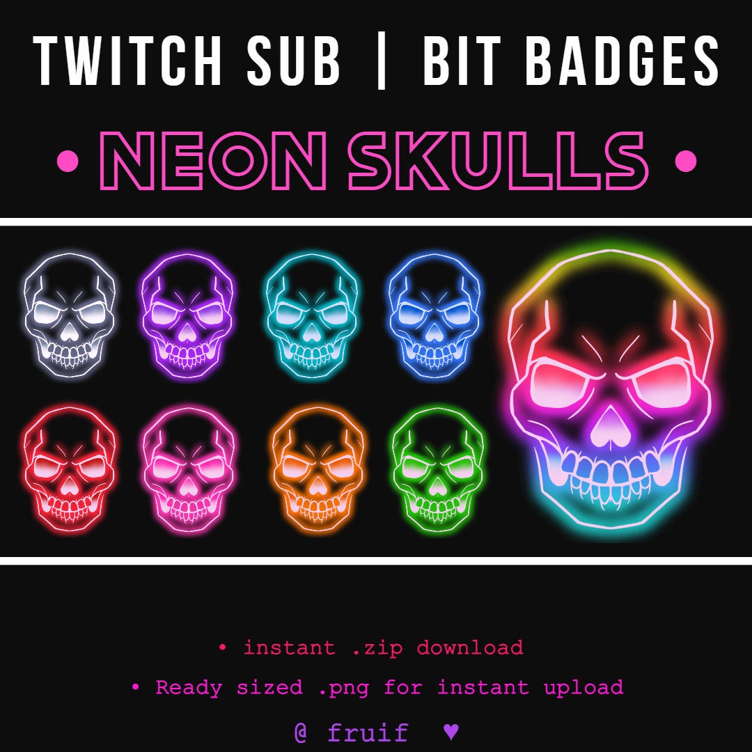 Digital Art & Collectibles Cool Streamer Badge Instant download 9 Sub ...