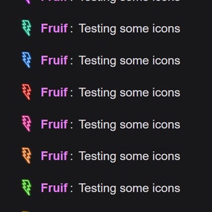 10 Sub/bit Twitch Badges Neon Lightning Bolt Instant Download Rainbow ...