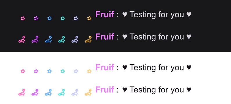 Twitch Sub Badge Flair Neon Stars 6x Tier 2, 6x Tier 3 Included Cute ...
