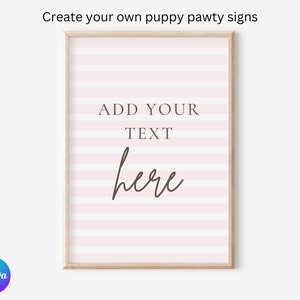 EDITABLE Printable Puppy Party Birthday Signs Bundle Set, Puppy Party ...