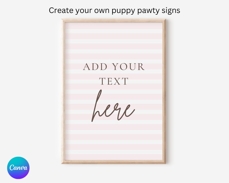 EDITABLE Printable Puppy Party Birthday Signs Bundle Set, Puppy Party ...