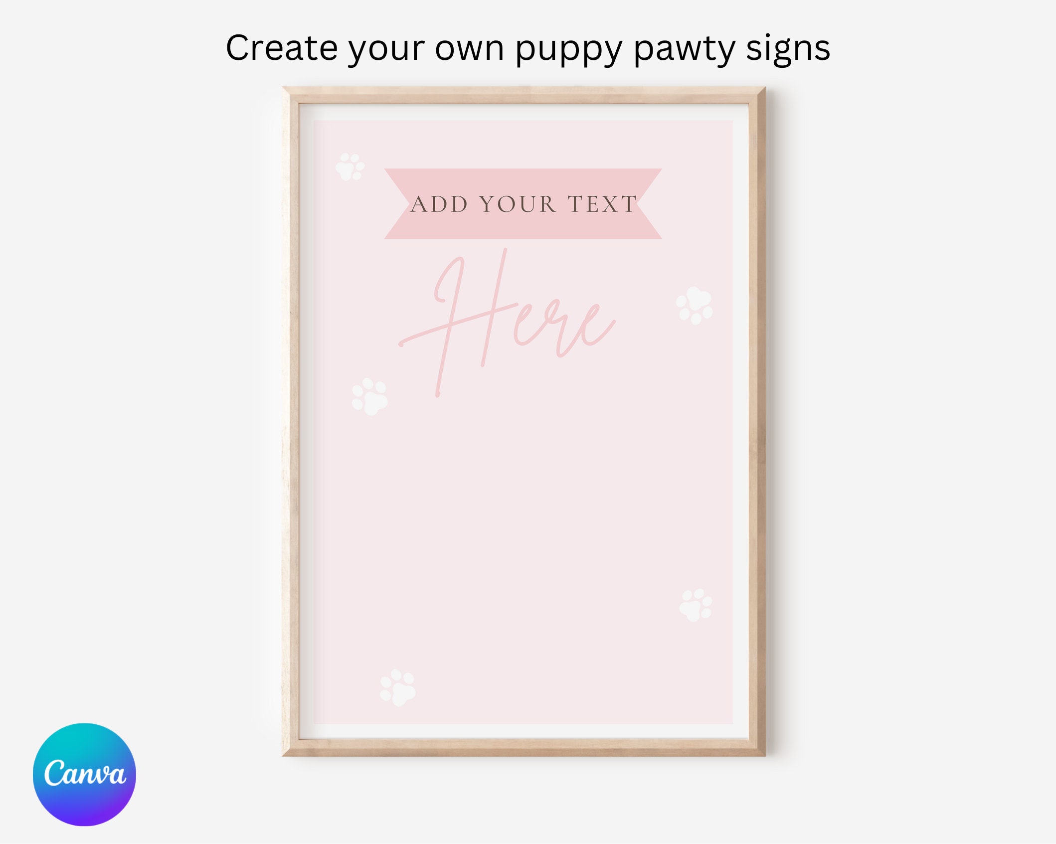EDITABLE Printable Puppy Party Birthday Signs Bundle Set, Puppy Party ...