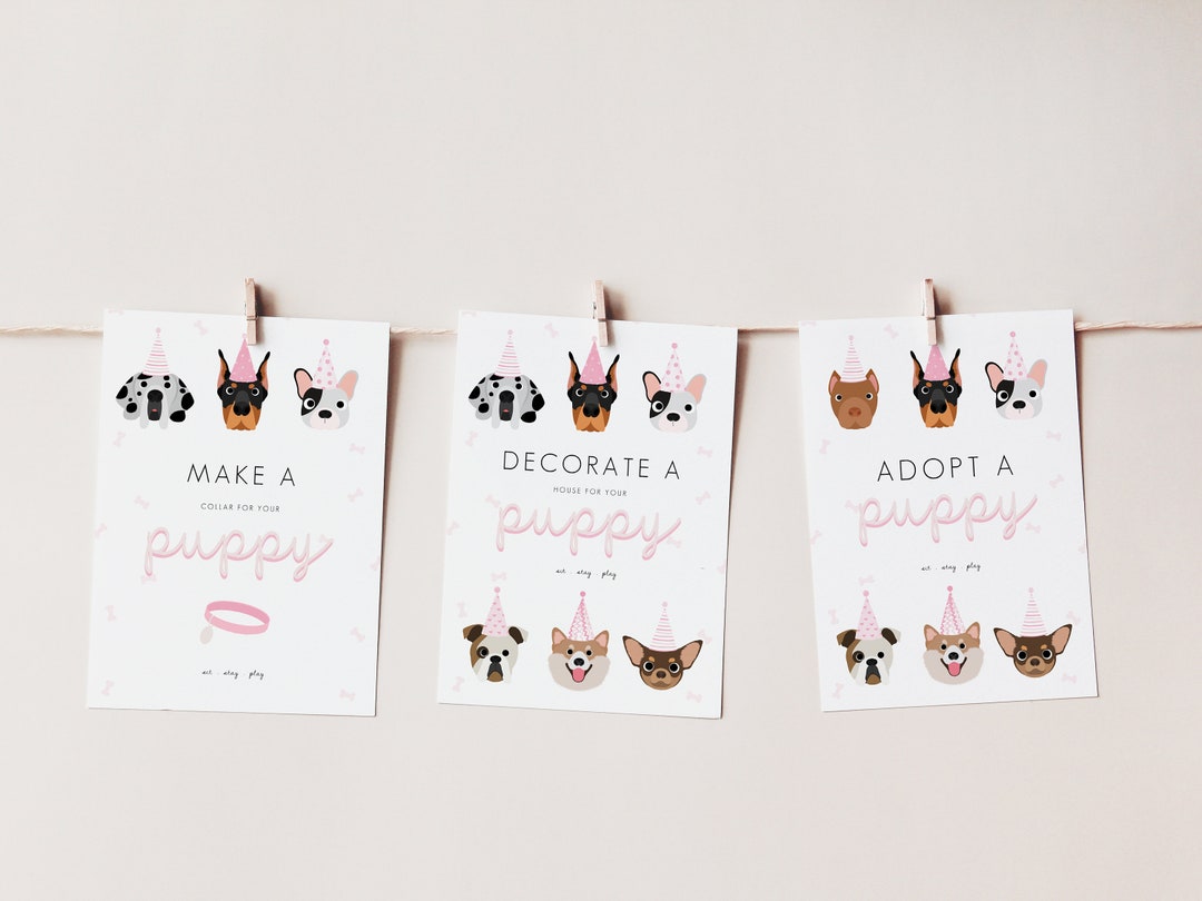 INSTANT DOWNLOAD Puppy Pawty Printable Bundle | Puppy Birthday Party ...