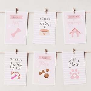 EDITABLE Printable Puppy Party Birthday Signs Bundle Set, Puppy Party ...