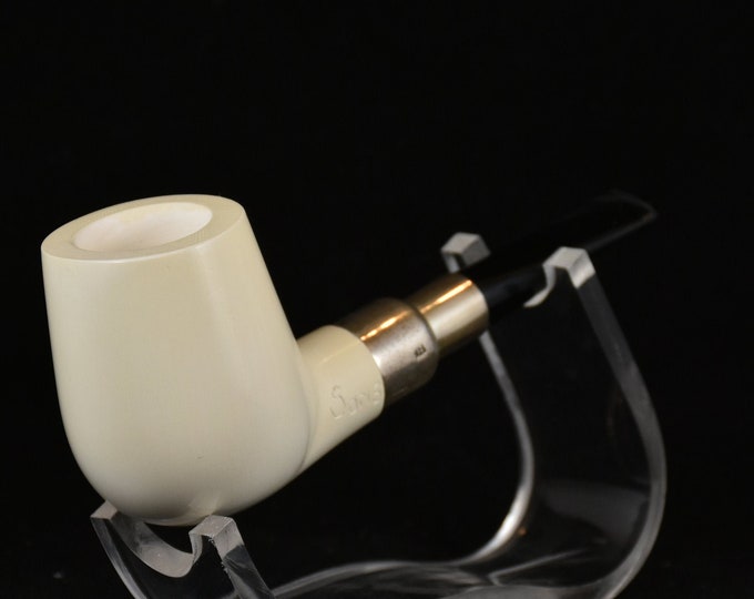Smooth Straight Stem Pipe, Straight Stem Pipe, Handmade Meerschaum ...
