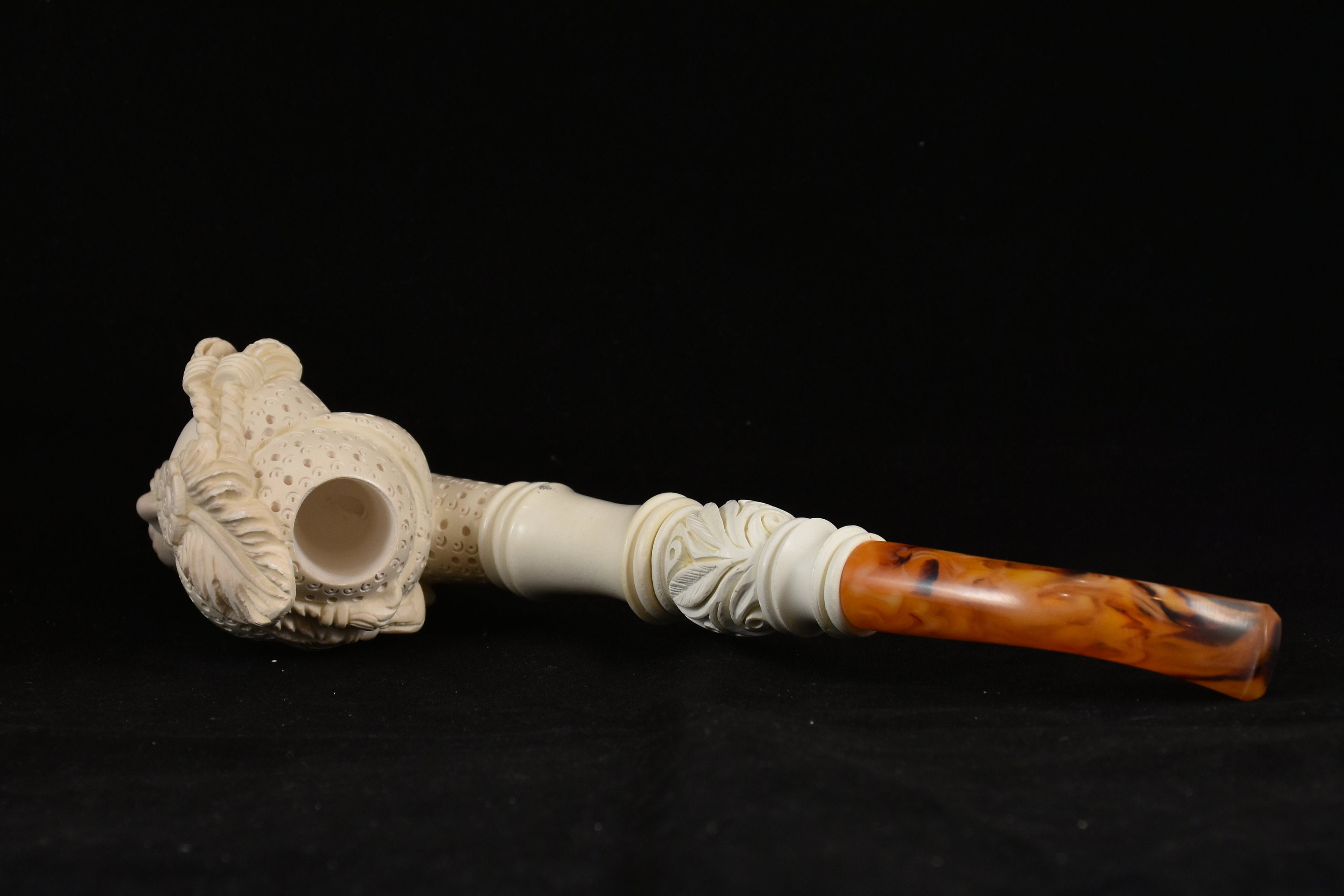 Long Stem Ottoman Pipe, Empire Meerschaum Pipe, Make to Order Sultan ...