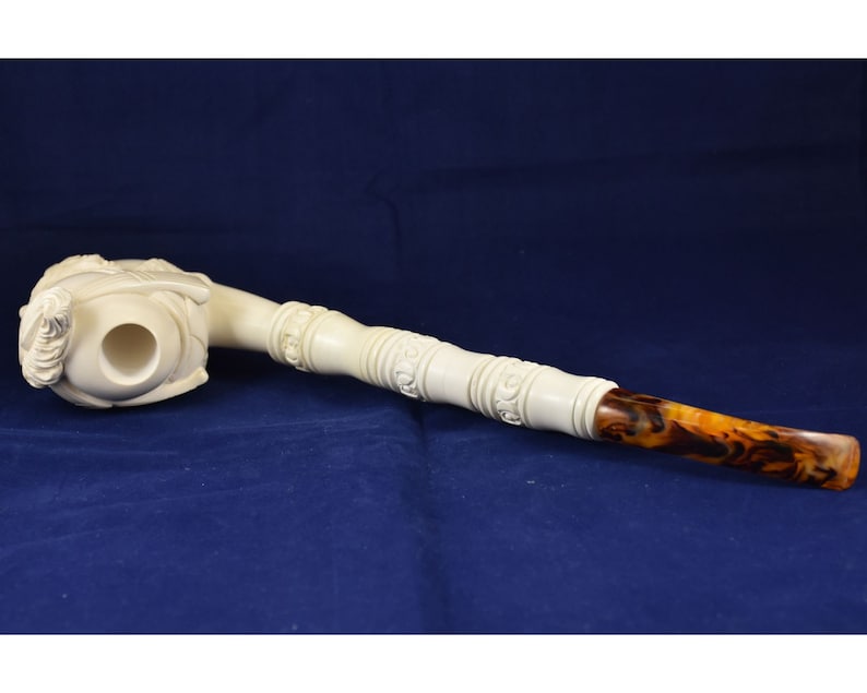 Long Stem Sultan Pipe, Make to Order Sultan Pipe, Handmade Meerschaum ...
