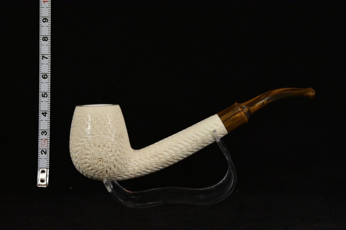 Bent Lattice Classic Meerschaum Pipe Unsmoked Block - Etsy