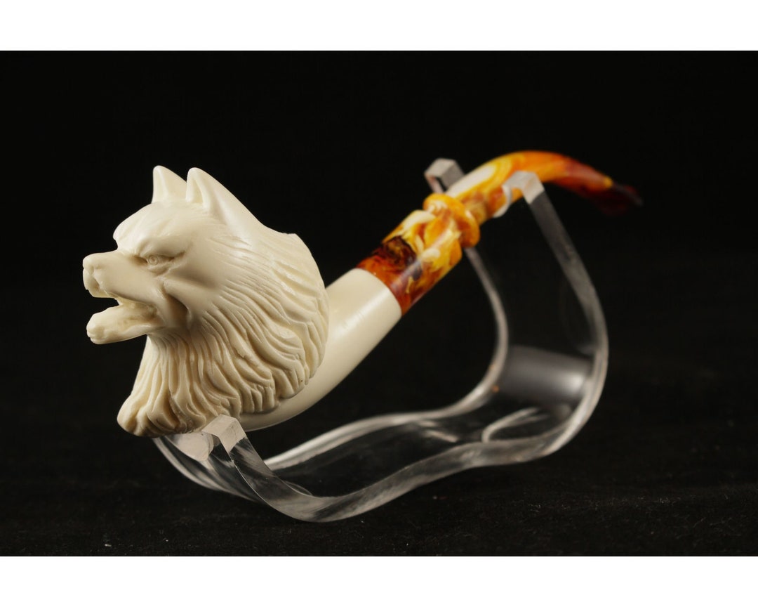 Wolf Pipe, Meerschaum Pipe, Handmade Meerschaum Pipes, Artisan Pipes ...