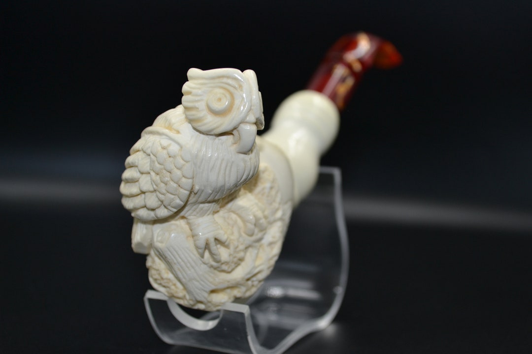 Owl Pipe Bird Pipe Owl Figures Pipe Lattice Owl Pipe - Etsy