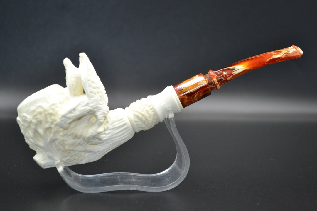 Flying Eagle Pipe Eagle Pipe Meerschaum Pipe Handmade - Etsy
