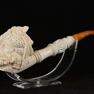 Long Stem Ottoman Pipe, Empire Meerschaum Pipe, Make to Order Sultan ...