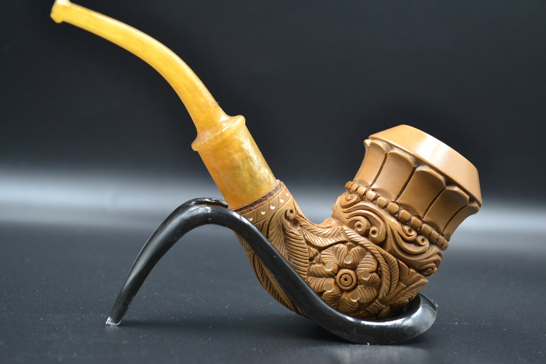 Freehand Embossed Floral Pipe, Freehand Pipe, Embossed Floral Pipe ...