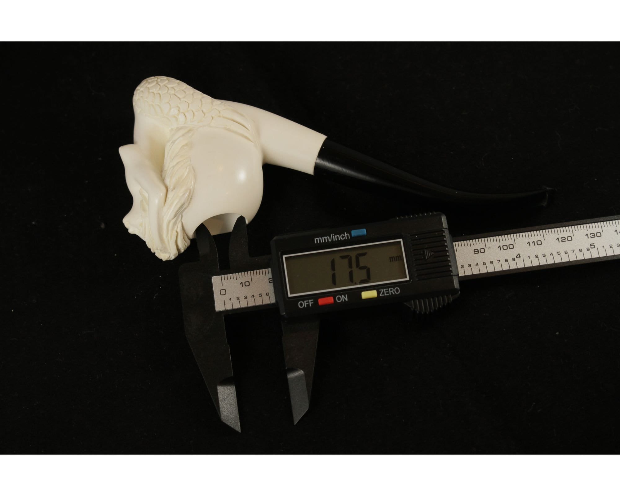 Mermaid Pipe, Unsmoked Block Meerschaum, Meerschaum Pipe, Artisan Pipes ...