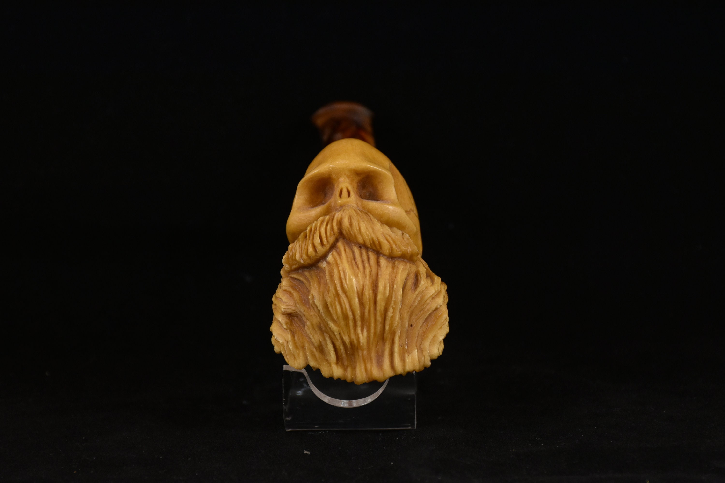 Bearded Skull Pipe Death's Head Pipe Meerschaum Pipe - Etsy