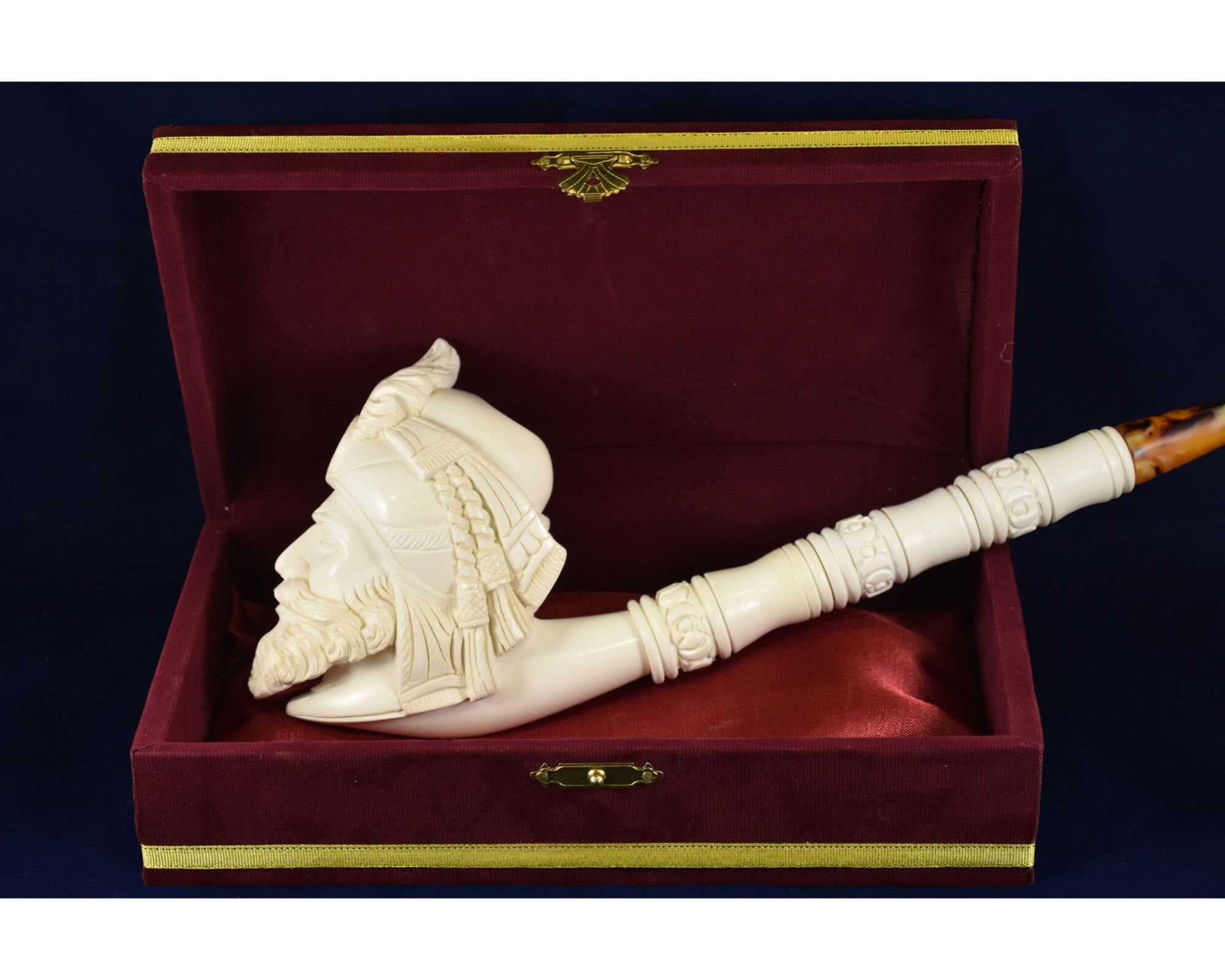 Long Stem Sultan Pipe, Make to Order Sultan Pipe, Handmade Meerschaum ...