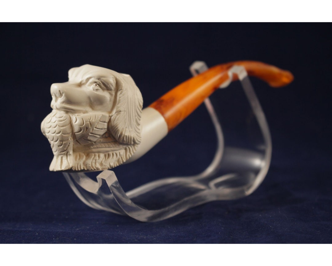Hunting Dog Meerschaum Pipe, Dog Pipe, Hunting Dog Pipe, Hunter Pipe ...