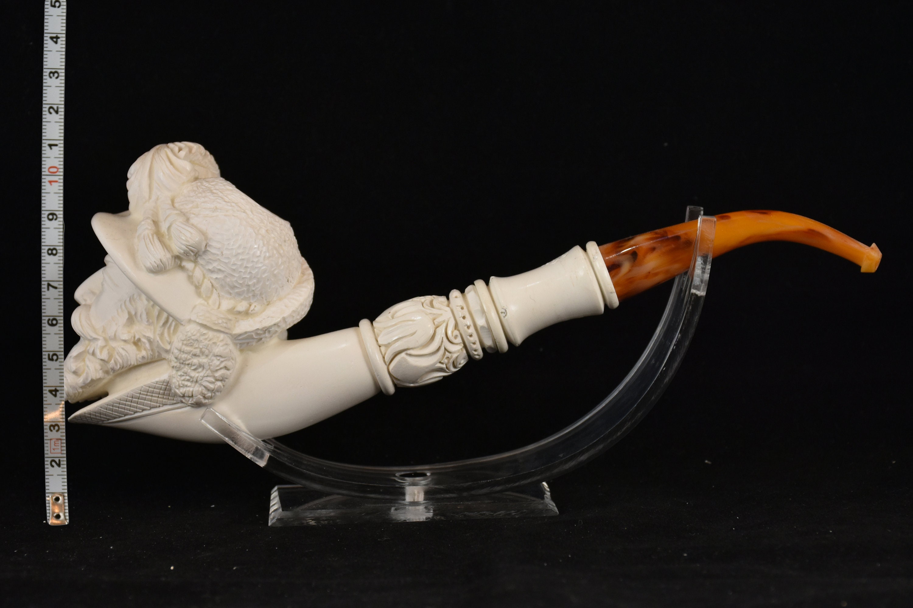 Long Stem Artist Meerschaum Pipe Artist Pipe Unsmoked Block - Etsy